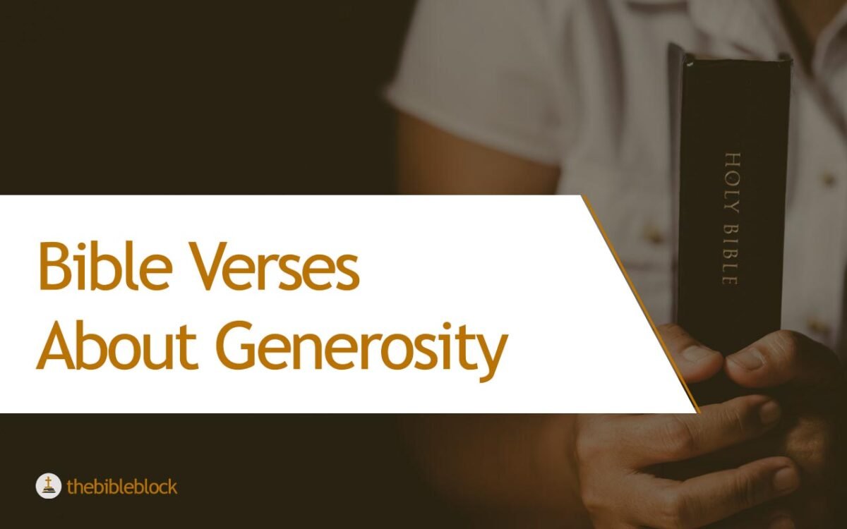 23 Bible Verses About Generosity – Best Scriptures About Generosity ...