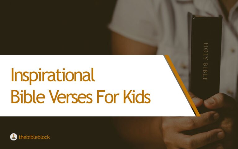 23 Inspirational Bible Verses For Kids - Uplifting Scriptures for Young ...