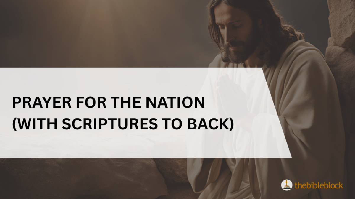23 Prayer For The Nation with Scriptures to Back – thebibleblock.com